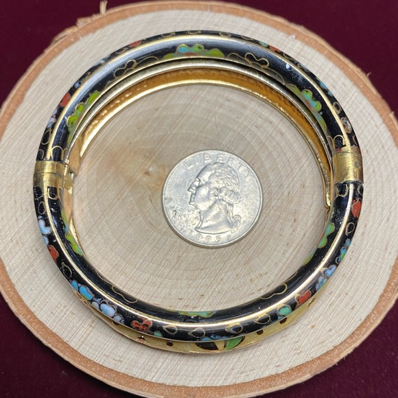 Vintage | Jewelry | Vtg Jiu Long Xing Cloisonn Bracelets | Poshmark